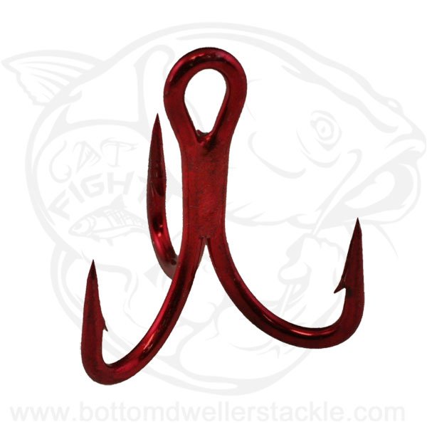 Boss Kat Dead Red Treble Hook BK97 – Bottom Dwellers Tackle