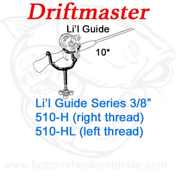 Driftmaster Li'l Pro Series Guide Rod Holders 510-H and 510-HL – Bottom ...