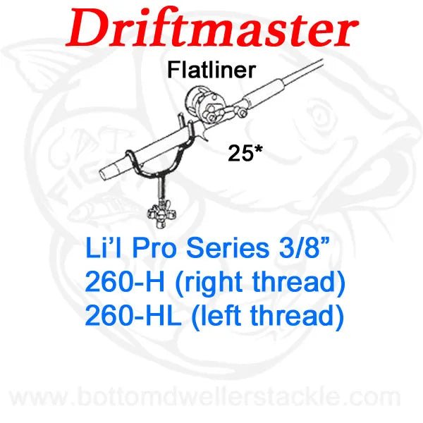Driftmaster Li'l Pro Series Flatliner Rod Holders 260-H and 260-HL ...