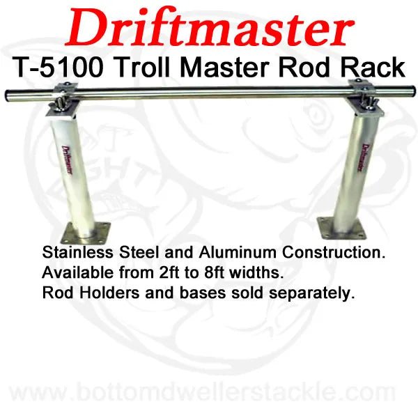 Driftmaster T-5100 Troll Master Rod Rack – Bottom Dwellers Tackle